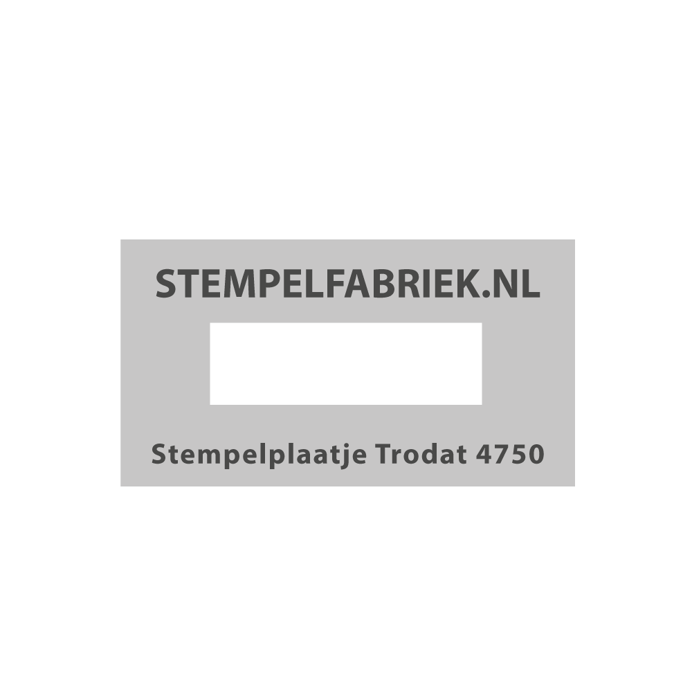 Stempelplaat Trodat Printy 4750 | Verheesstempels.nl